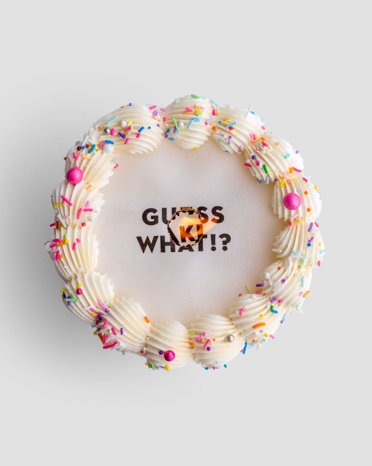 Burn Away Cakes - Unique Custom Reveal Cake - Jenna Rae Cakes