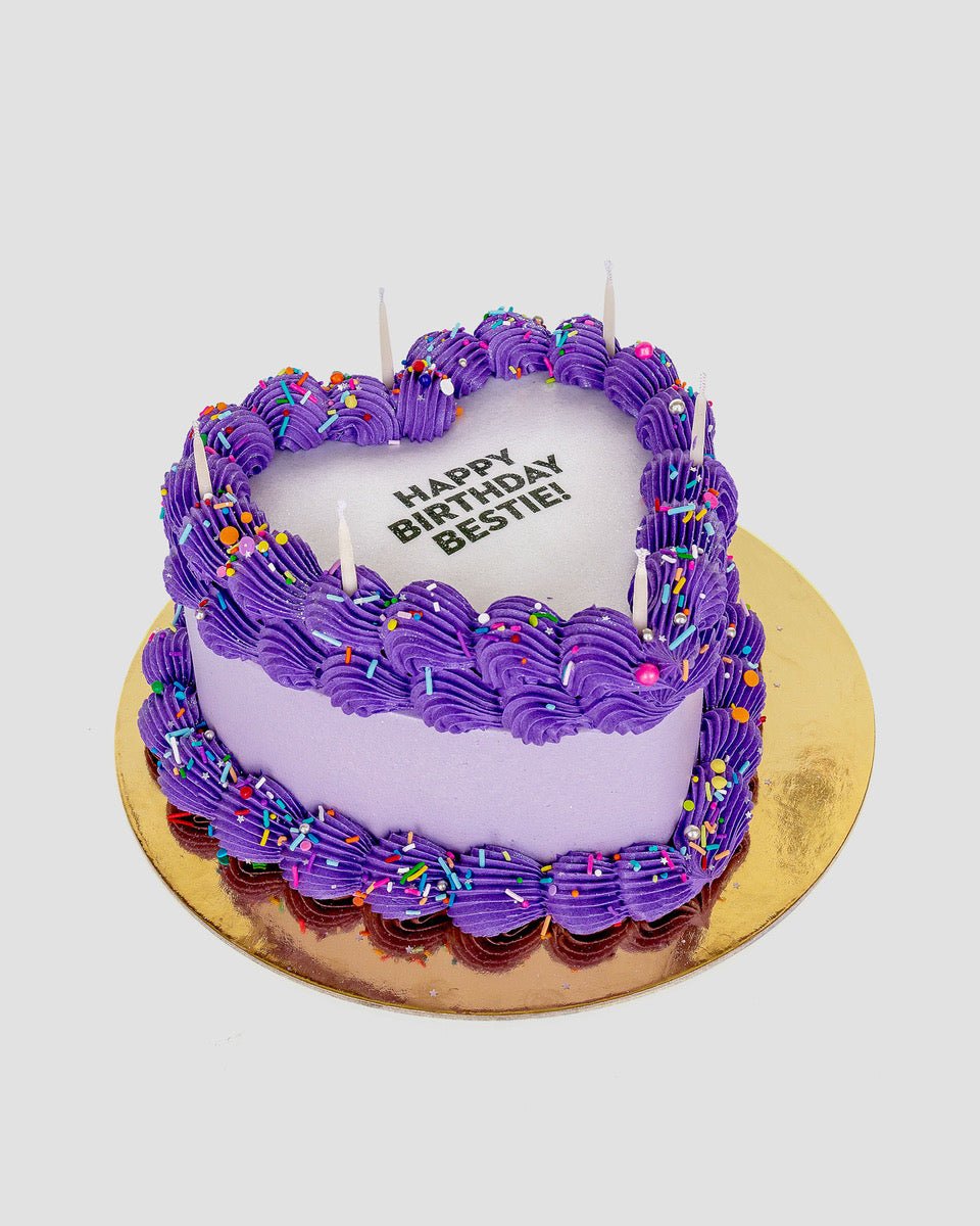 Burn Away Heart Cake - Custom Celebration Cake Jenna Rae Cakes