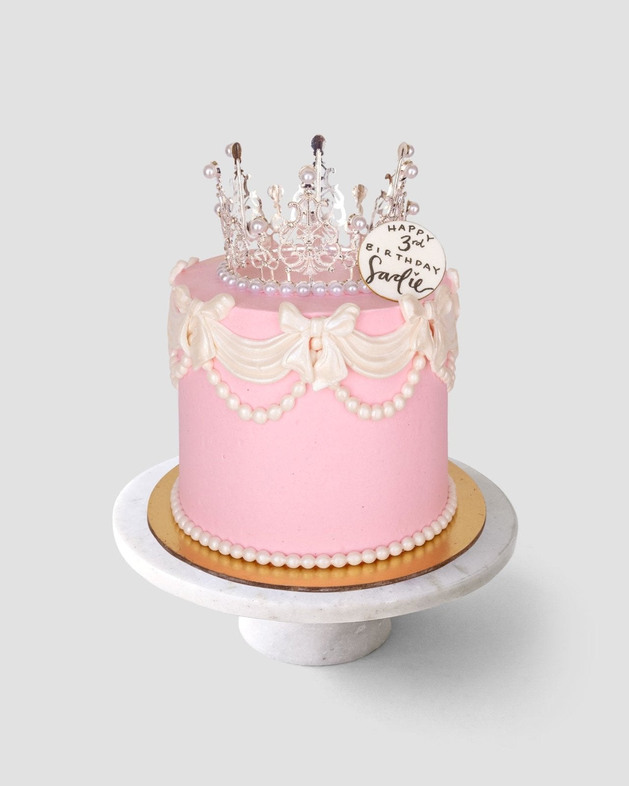 Princess Crown Cake - Royal Celebration Cake by Jenna Rae Cakes